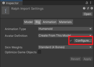 【Unity】3Dキャラをインポート～基本設定 - yousk3Dメモ