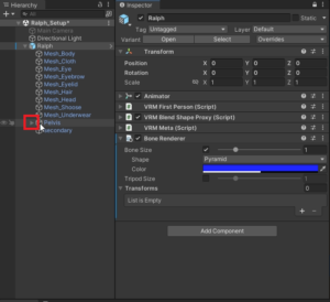 【Unity】ボーンを可視化する - yousk3Dメモ
