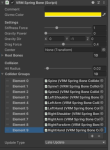 VRMセットアップ③ 揺れもの設定 - yousk3Dメモ